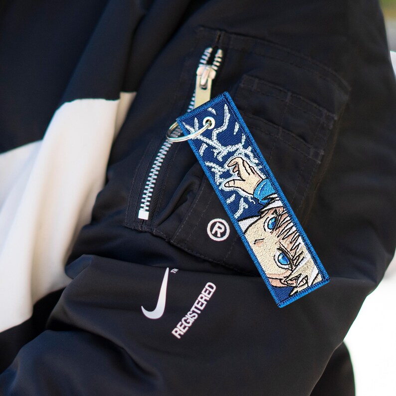 Anime Boy Embroidery Key Tag / Car Motorcycle Keychain / Japanese ...