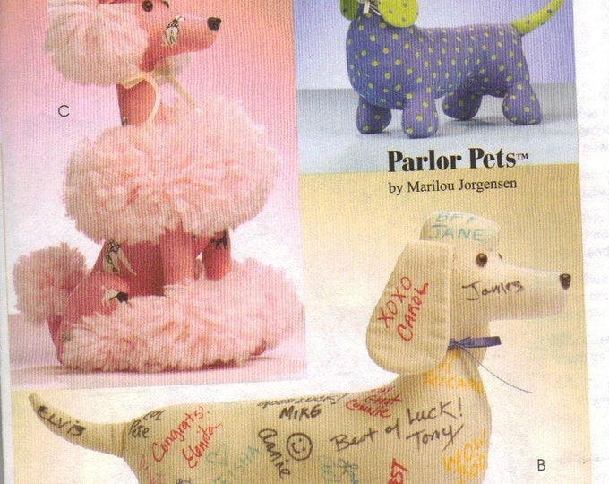 Autograph Dog Pattern, Poodle, Dachshund, Stuffed Dogs - Etsy