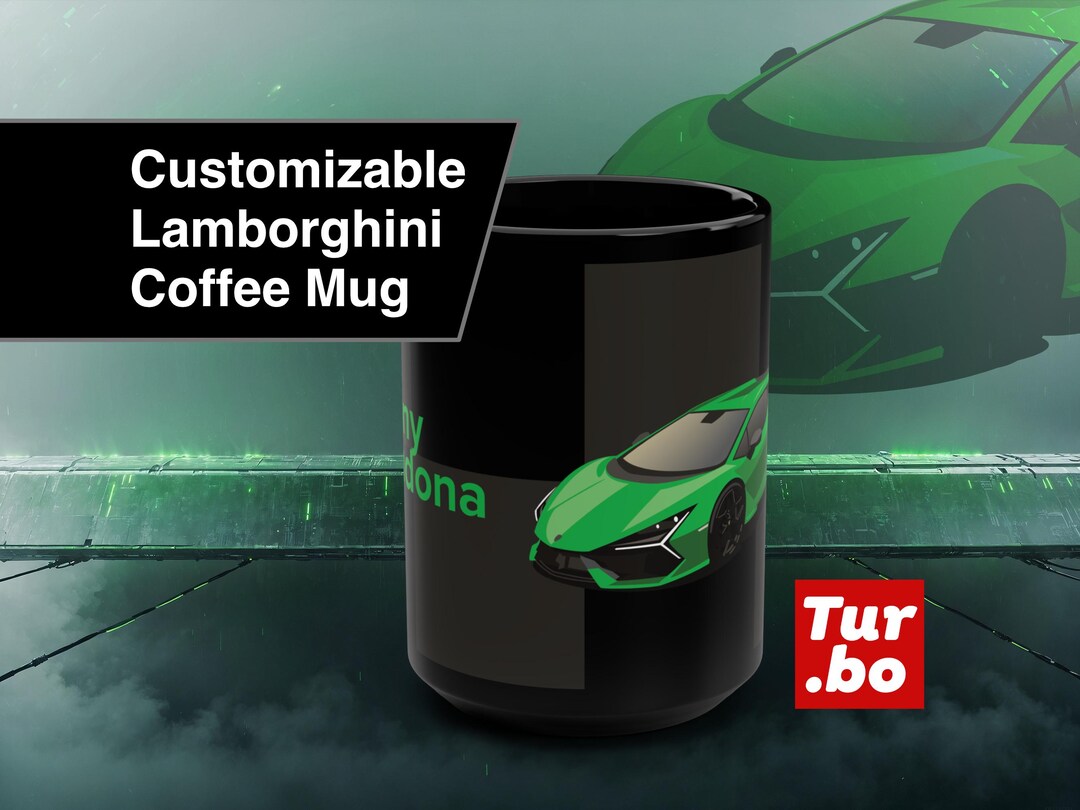 Customizable Lamborghini Mug, Coffee Mug, Lambo Coffee Mug, Lamborghini ...