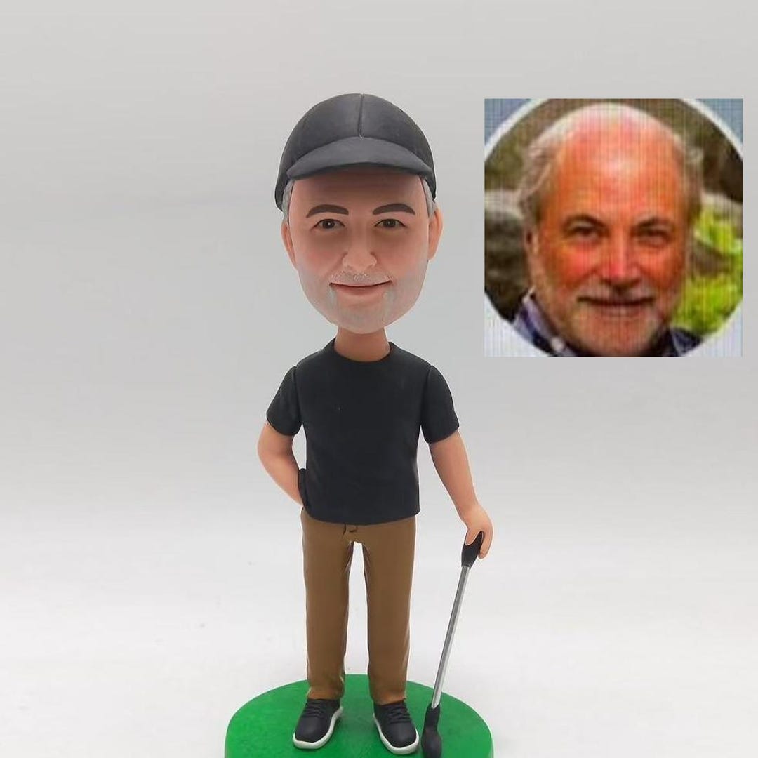 Custom Bobblehead Golf, Custom Photo Based Bobbleheads, Fathers Day ...