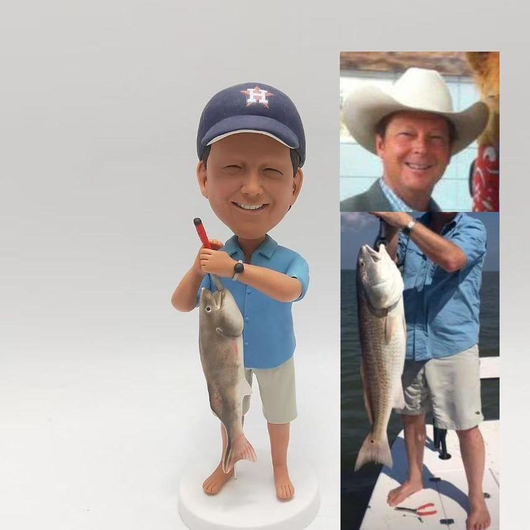 Custom Fishing Bobblehead - Personalized Gifts for Fathers, Friends ...