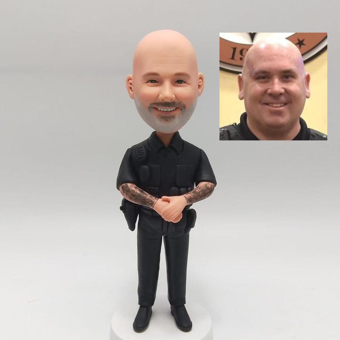 Custom Police Officer Bobblehead Personalized Policeman, Sheriff, or ...