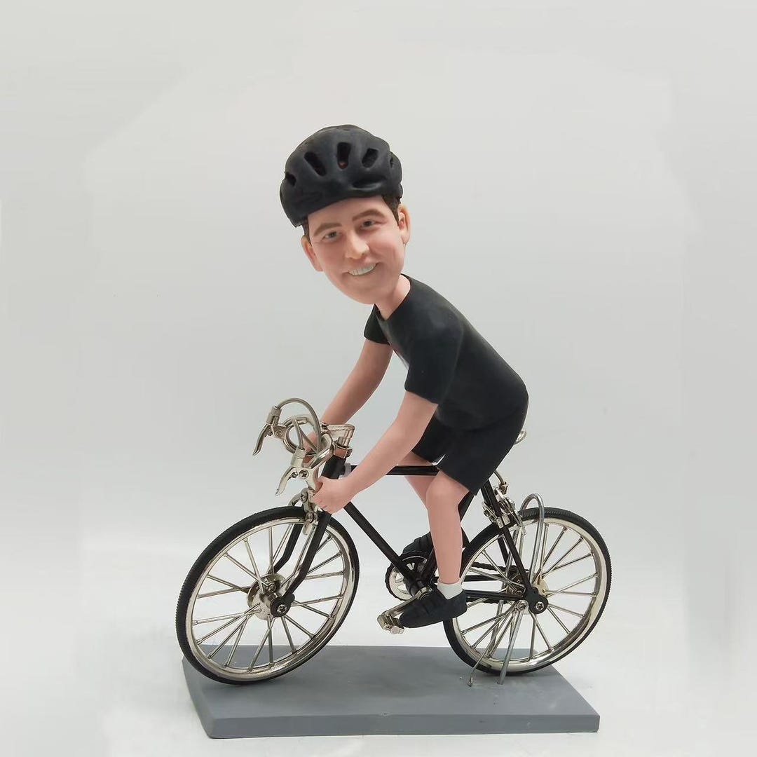 Custom Cyclist Bobblehead, Bicycle Bobble Head, Custom Biker Rider ...