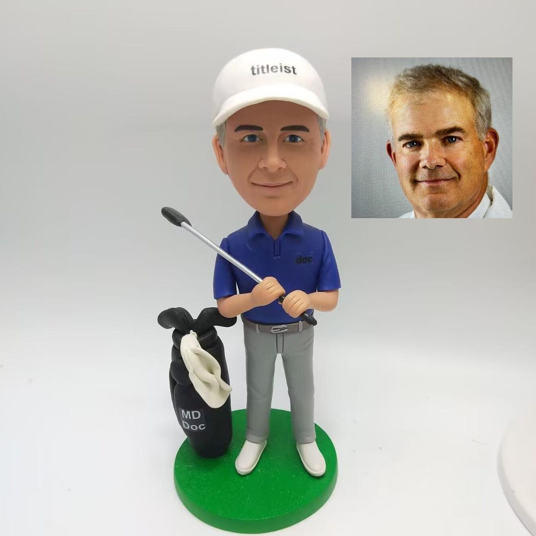Personalized Golf Bobblehead - Custom Golf Figurine for Dad, New Dads ...