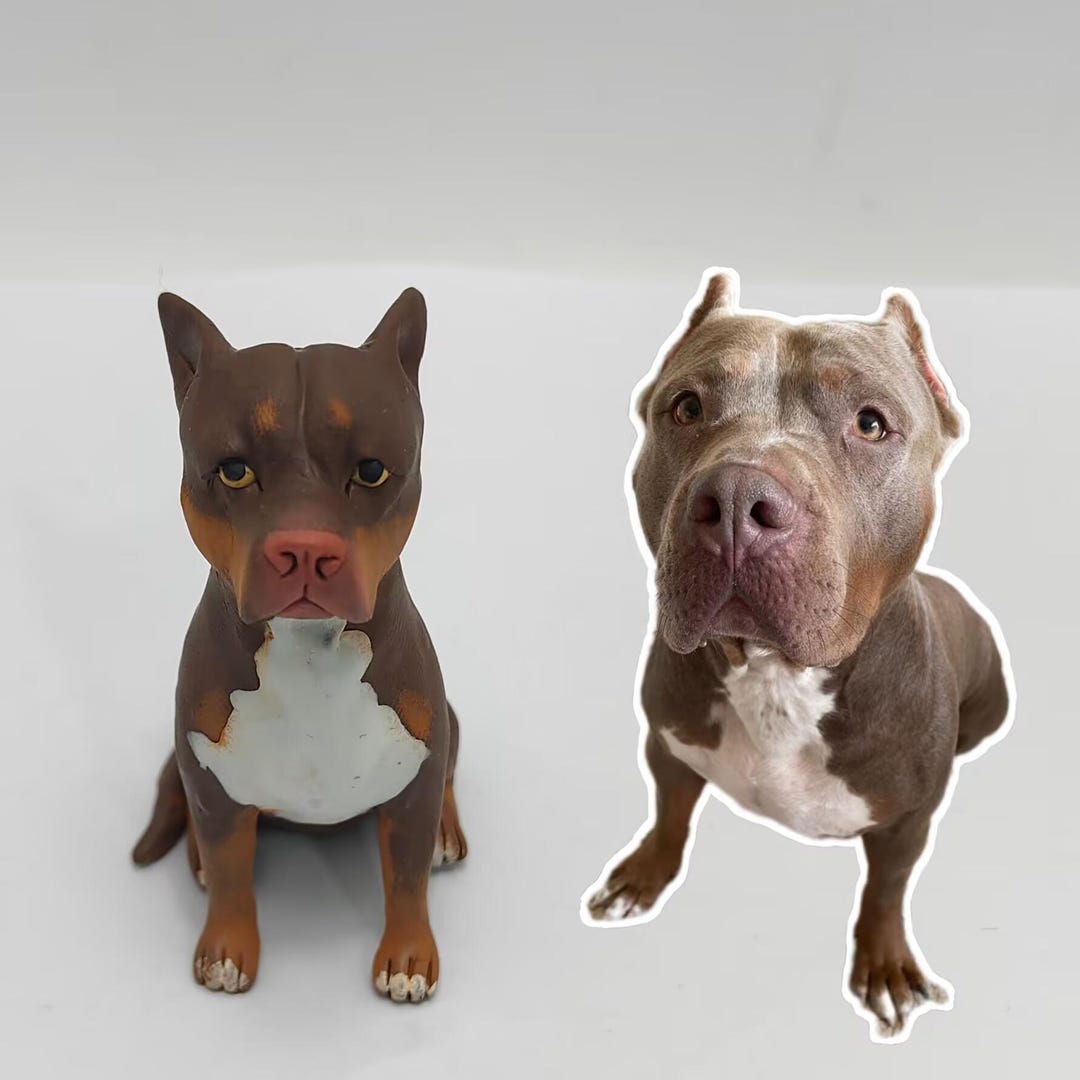 Custom Dog Figurine Lifelike Head Shaking Ornament Personalized Car ...