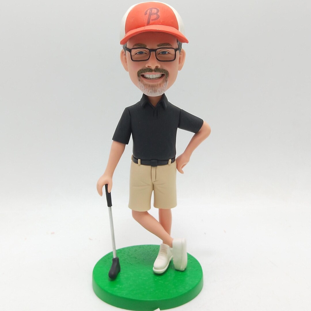 Custom Golf Bobblehead | Personalized Golfer Figurine & Golf Fan Gift ...