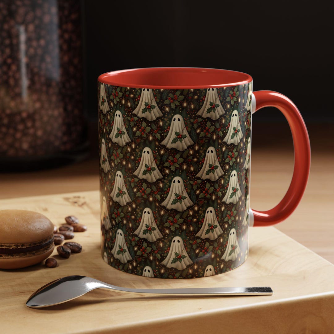 Ghosty Goth Christmas Coffee Mug, Gothmas Decorations, Goth Gift ...