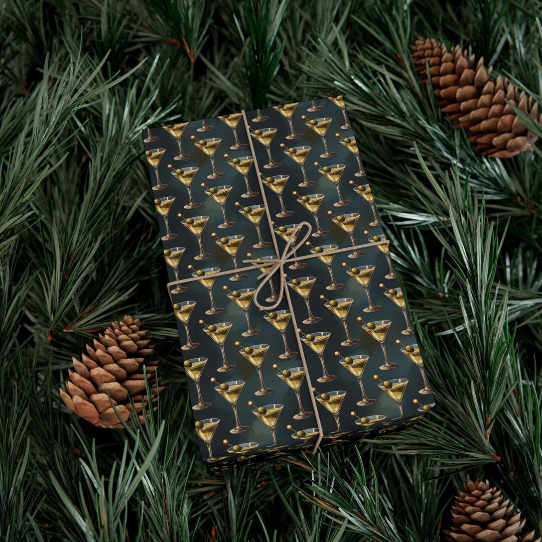 Dirty Martini Gift Wrapping for Cocktail Lovers and Bartenders ...