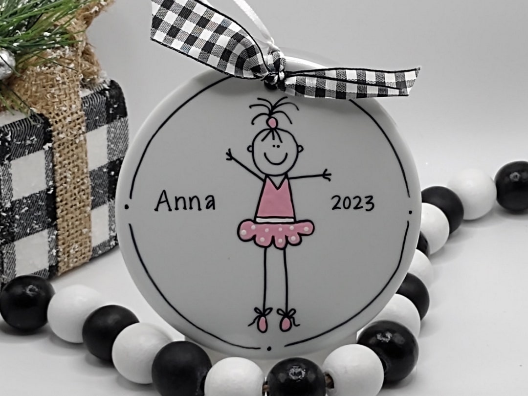 Ballet/ballerina Stick Figure Ornament - Etsy