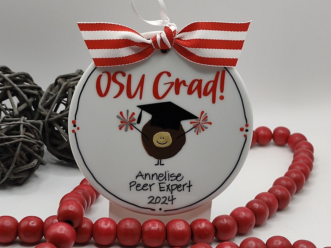 Ohio State Graduate Personalized Ornament/osu Buckeye Nut Graduate ...