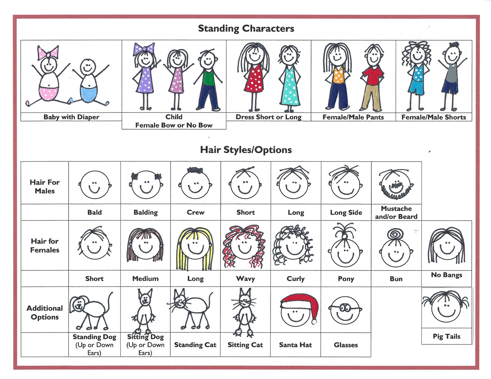 Pickleball Players Personalized Stick Figure Ornament - Etsy