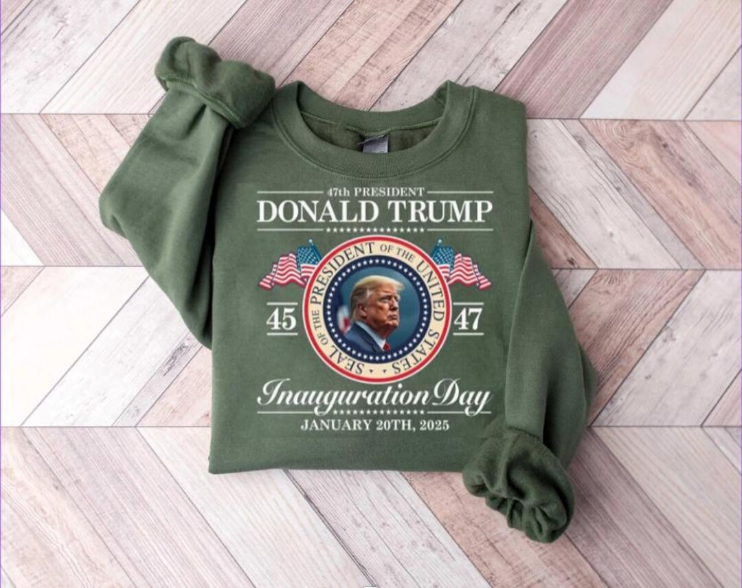 Trump Inauguration Day Sweatshirt, Trump 47 Crewneck Sweatshirt ...