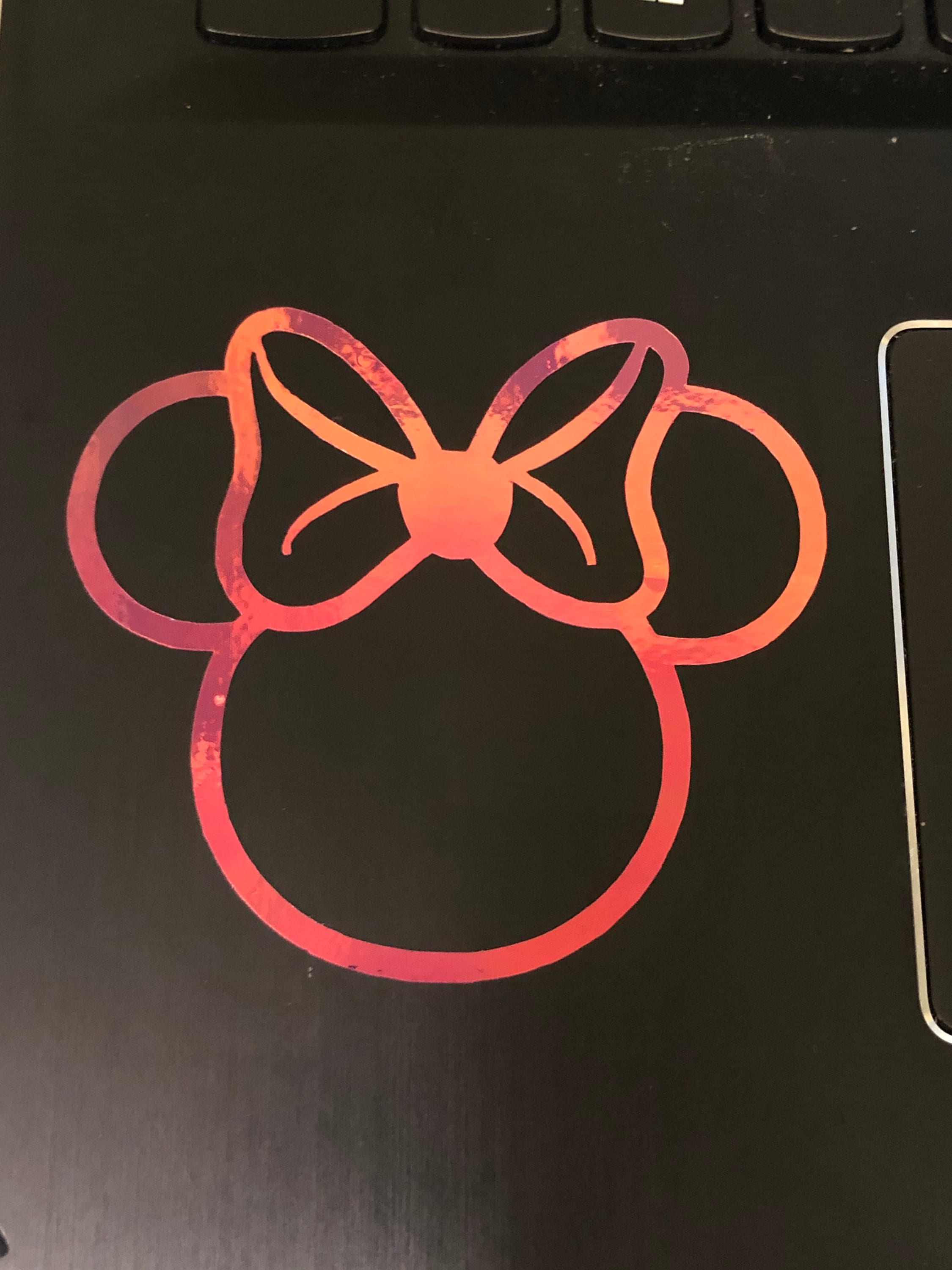 Minnie Mouse Inspired: Mouse With Bow Vinyl Decal - Etsy