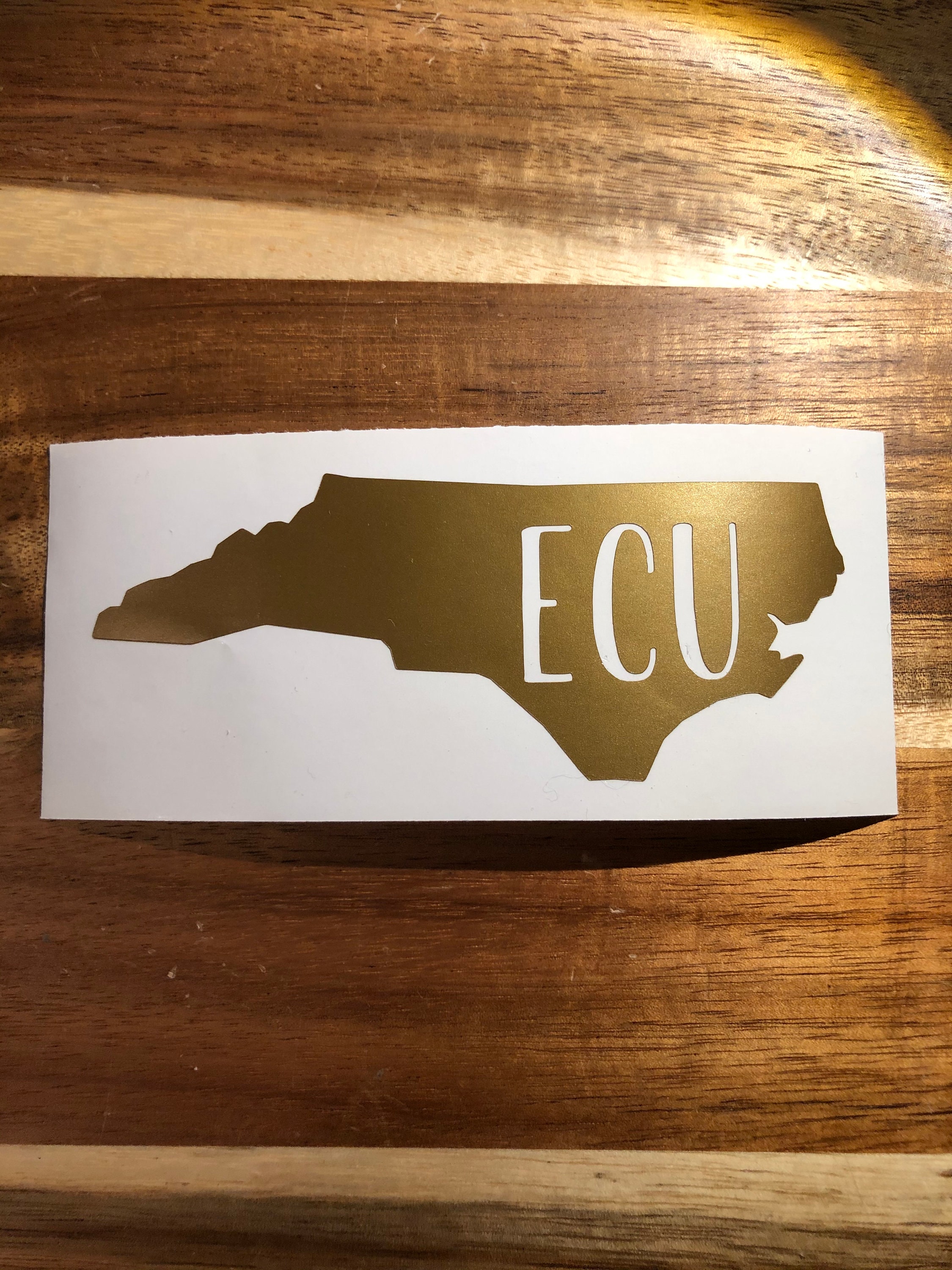 ECU in NC Vinyl Decal - Etsy