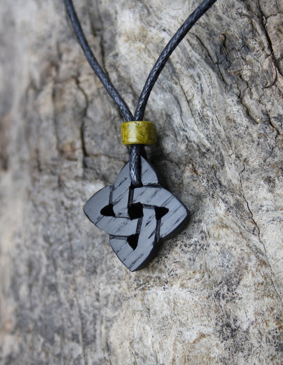 5000 Year Old Irish Bog Oak Celtic Knot Pendant Celtic Love | Etsy