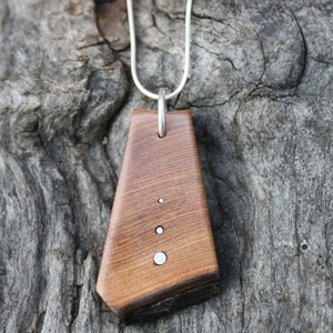 Hand-carved Irish Bog Yew Pendant 6000 Year Old Minimalist - Etsy