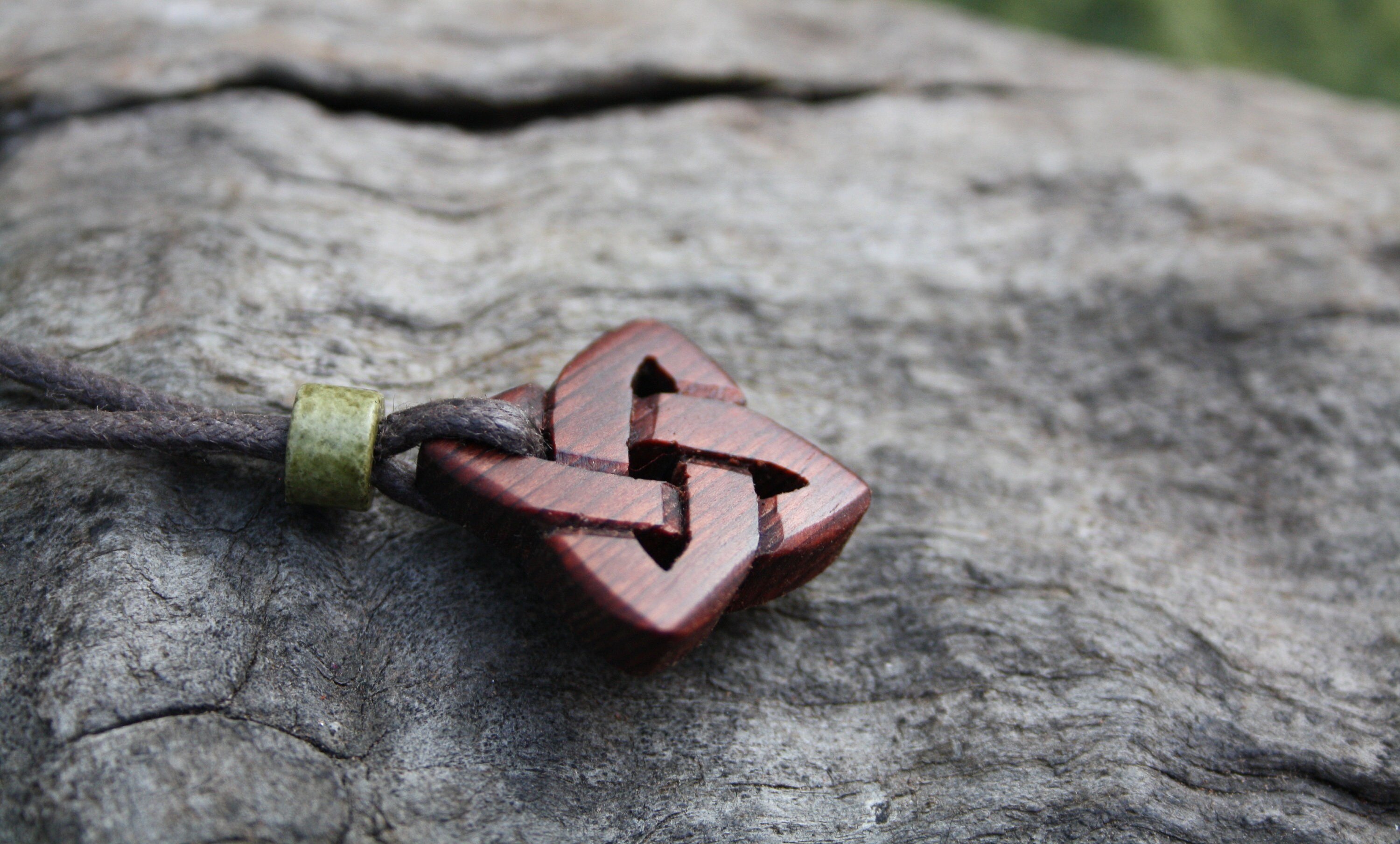 6000 Year Old Irish Bog Yew Celtic Knot Pendant Celtic Love | Etsy