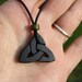 Irish Bog Oak Celtic Knot Necklace 5000 Year Old Irish Bog - Etsy