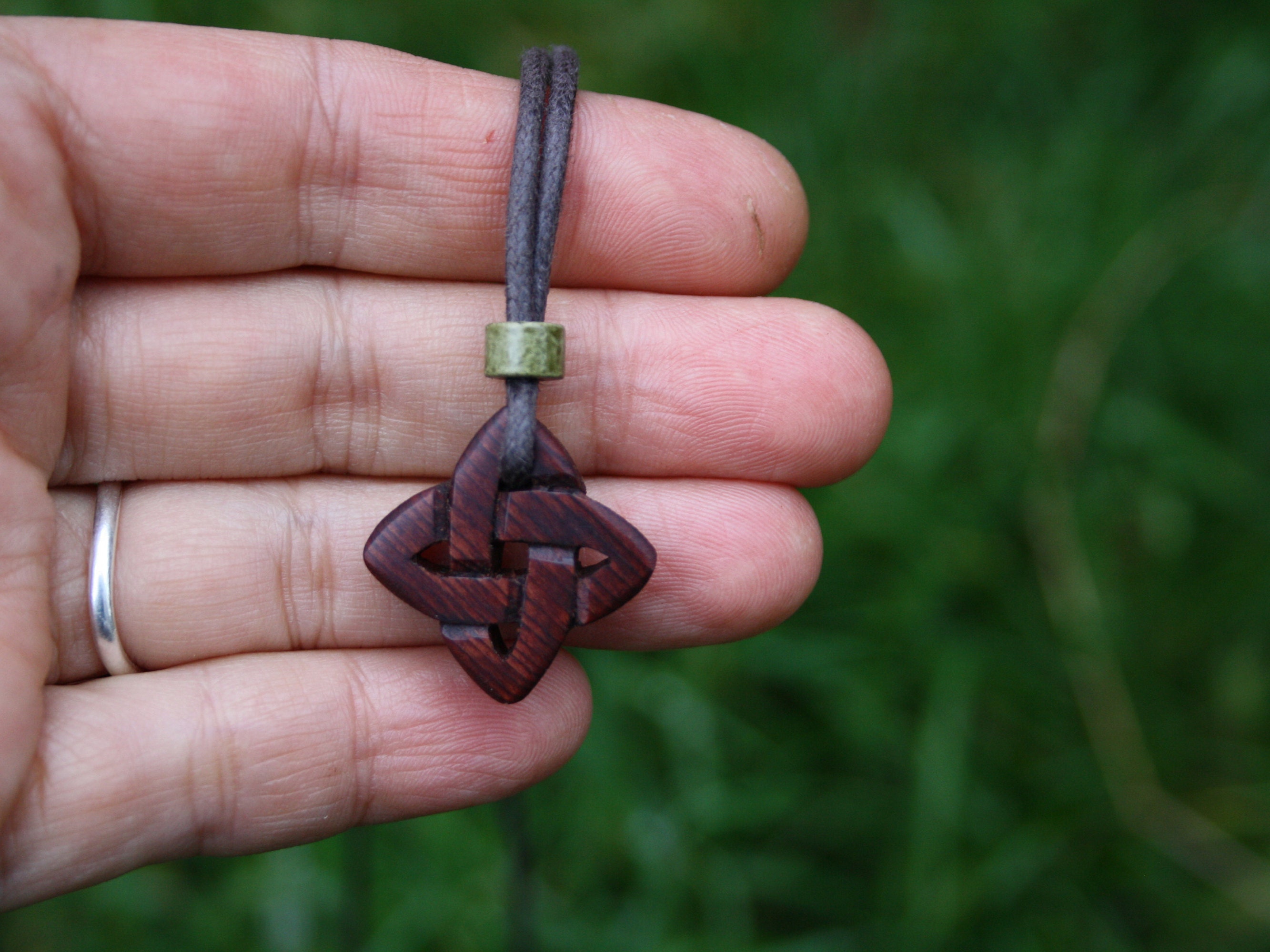6000 Year Old Irish Bog Yew Celtic Knot Pendant Celtic Love | Etsy