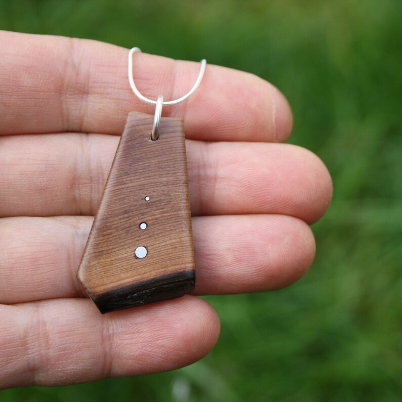 Hand-carved Irish Bog Yew Pendant 6000 Year Old Minimalist - Etsy