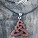 Irish Bog Yew Hand-carved Trinity Knot Celtic Wood Pendant - Etsy