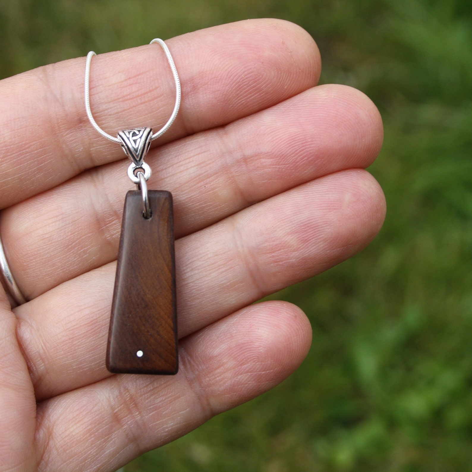 6000 Year Old Irish Bog Yew Pendant Hand-carved Minimalist - Etsy