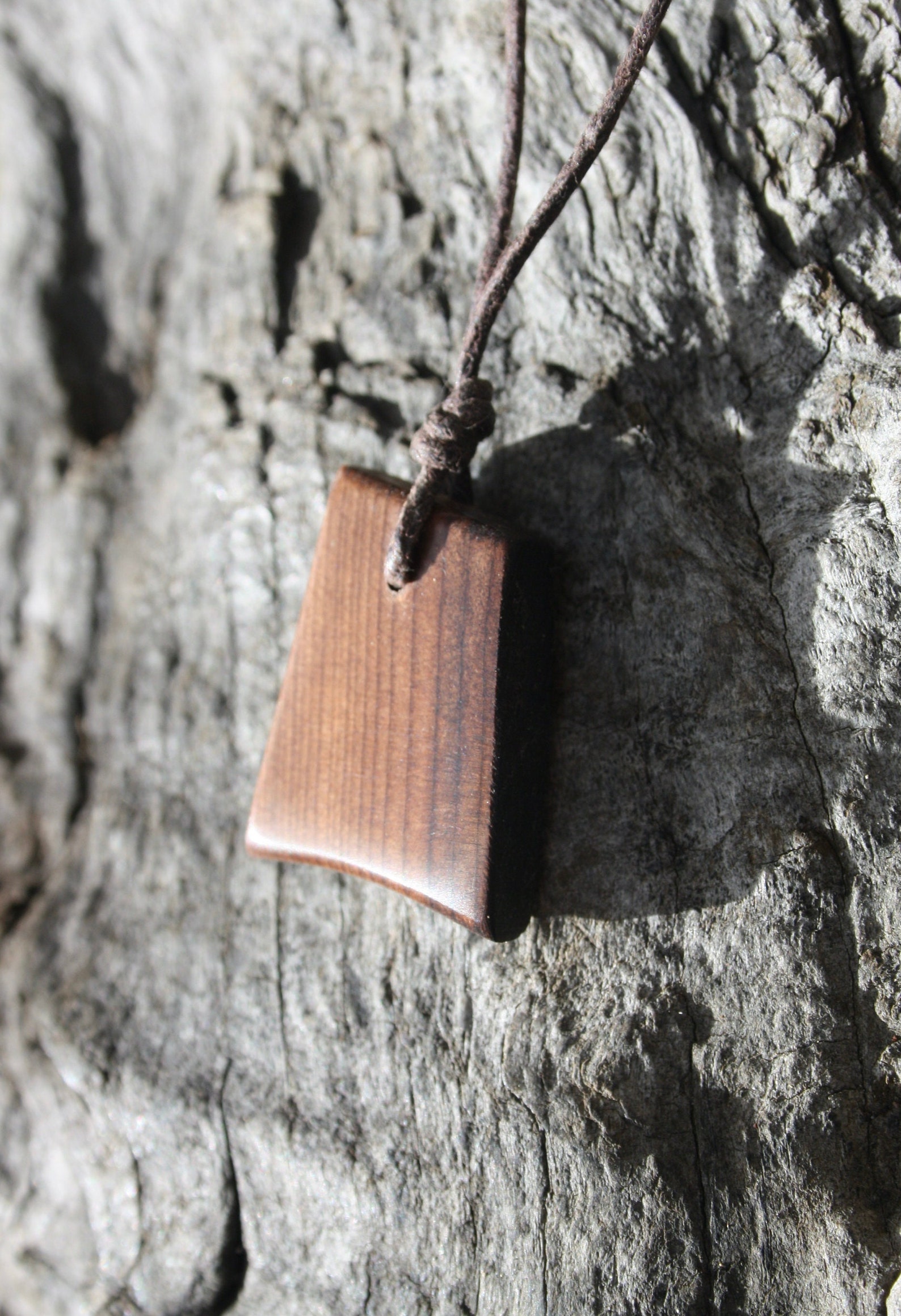 6000 Year Old Irish Bog Yew Necklace Unique Bogwood Pendant - Etsy