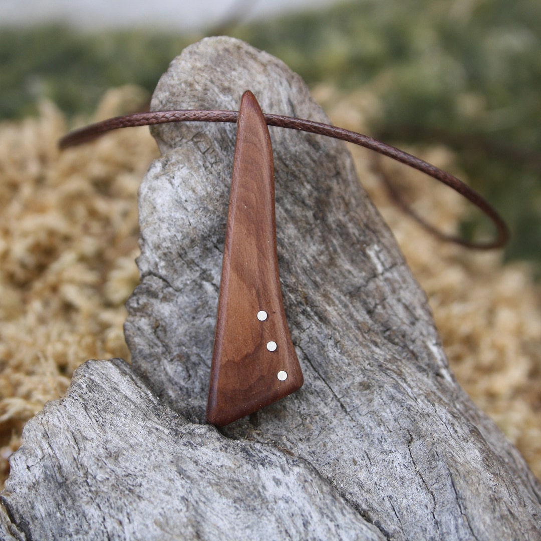 6000 Year Old Irish Bog Yew Pendant, Hand-carved Minimalist Irish ...