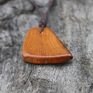 6000 Year Old Irish Bog Yew Necklace Unique Bogwood Pendant - Etsy
