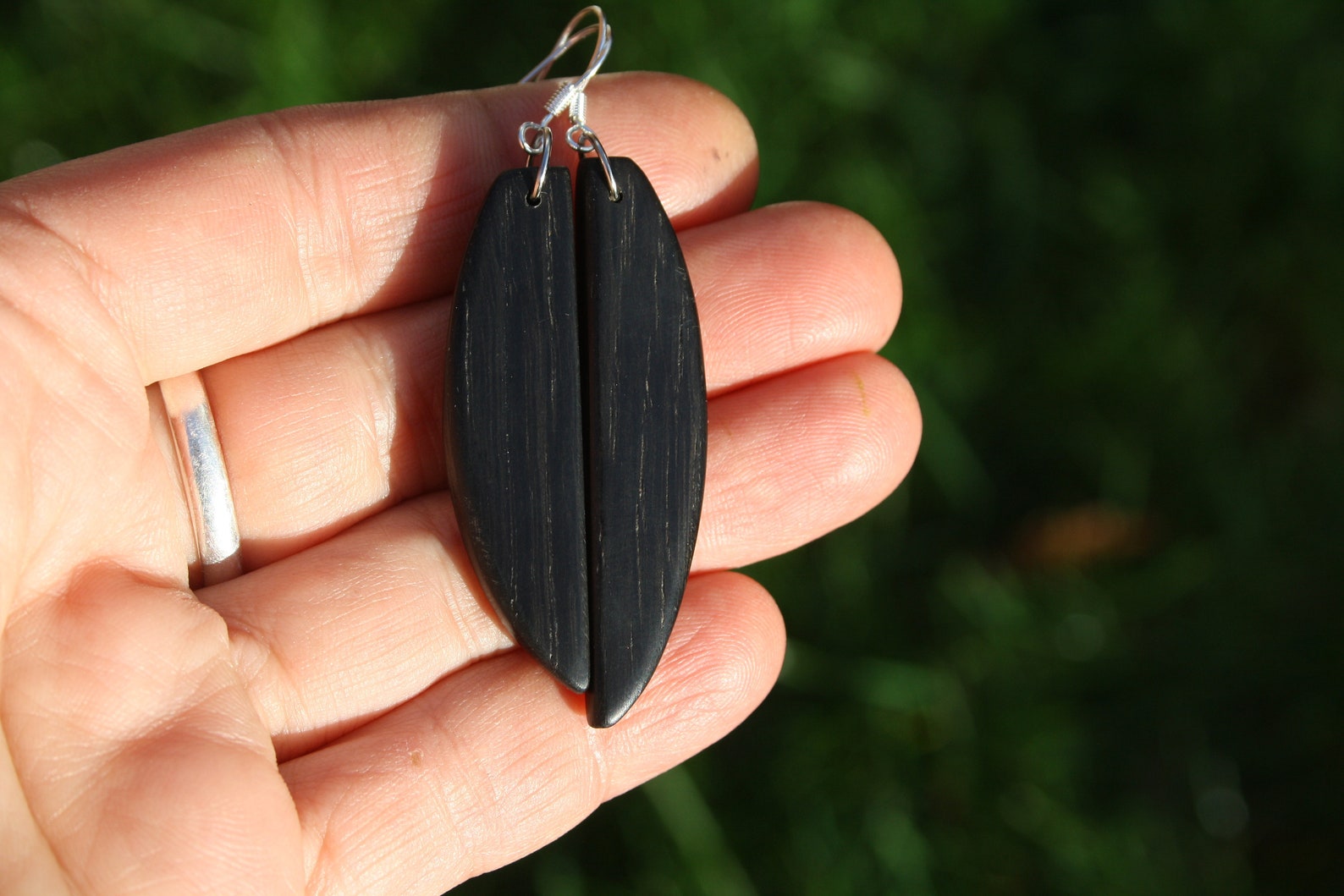 5000 Year Old Irish Bog Oak Handcarved Earrings Bogwood | Etsy