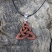Irish Bog Yew Hand-carved Trinity Knot Celtic Wood Pendant - Etsy