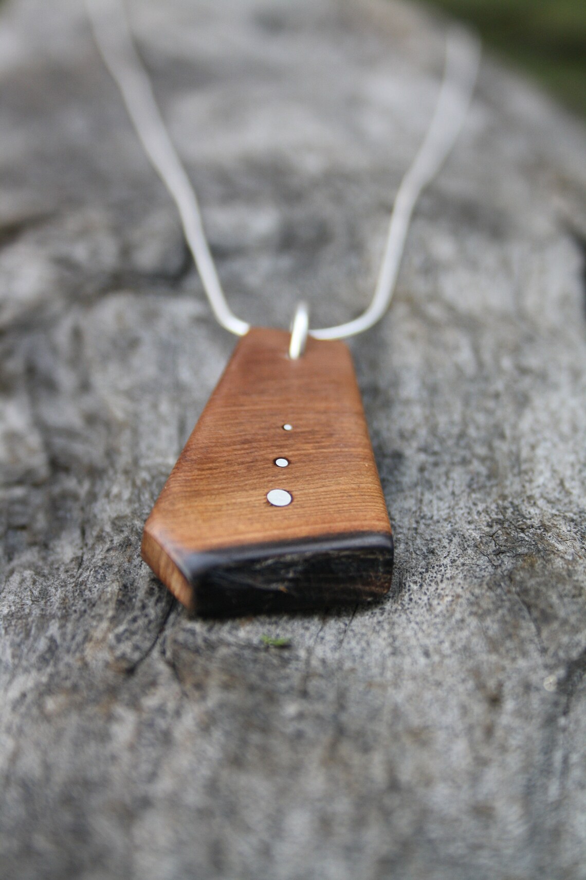 Hand-carved Irish Bog Yew Pendant 6000 Year Old Minimalist - Etsy