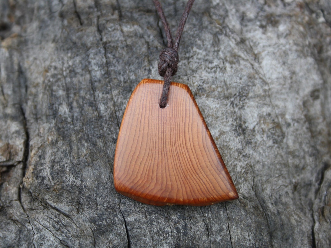 6000 Year Old Irish Bog Yew Necklace Unique Bogwood Pendant - Etsy