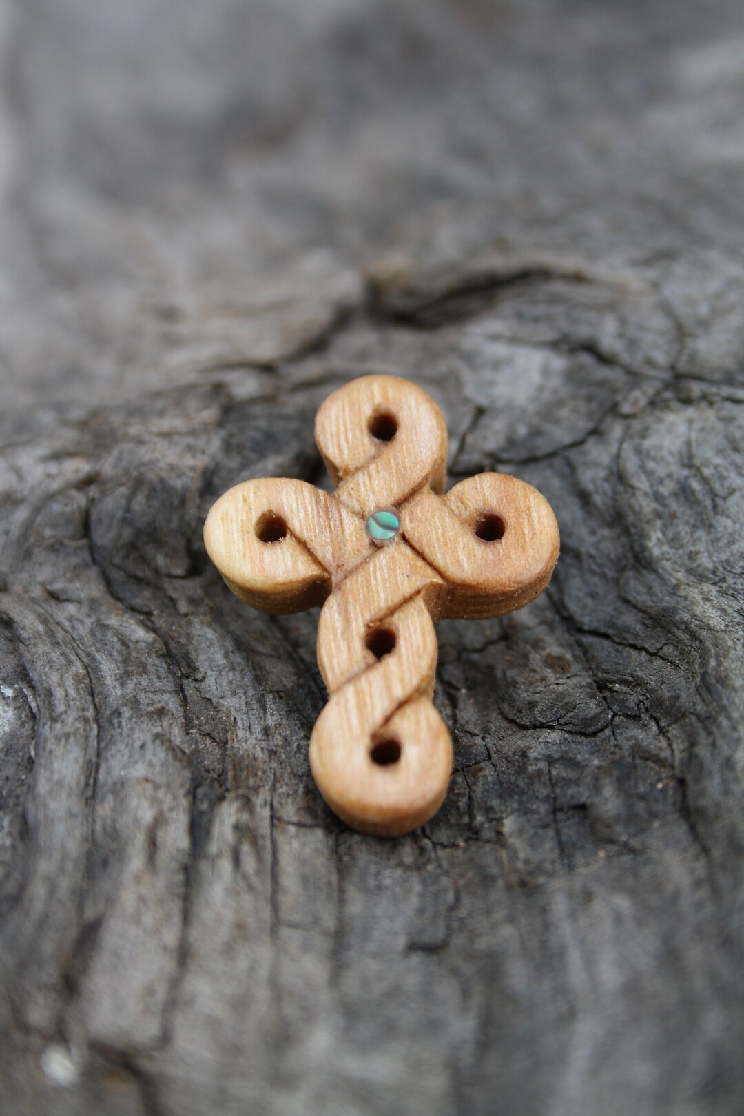 Handcarved Irish Ash Wood Cross Brooch, Wooden Celtic Cross Pin, Unique ...
