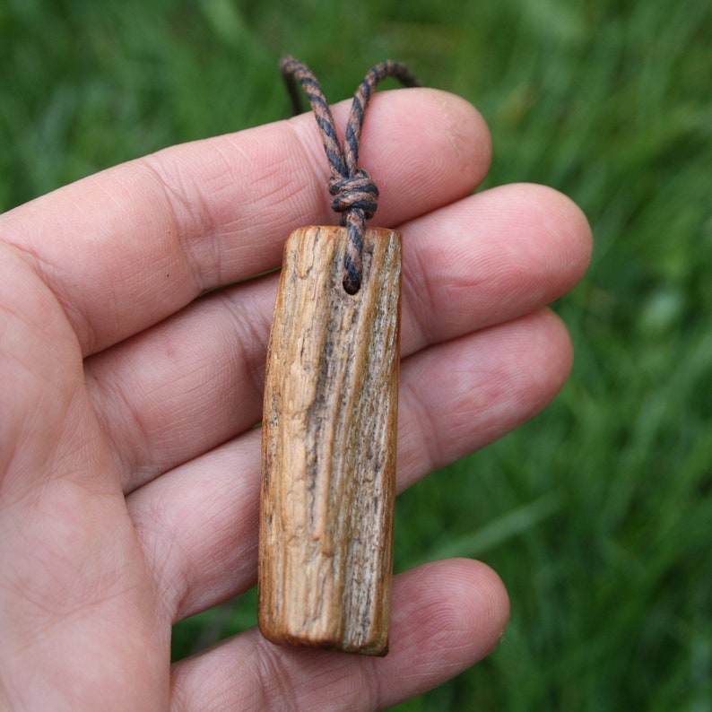 6000 Year Old Irish Bog Yew Necklace Unique Bogwood Pendant - Etsy