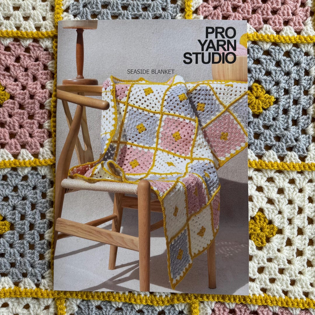 Seaside Granny Square Crochet Blanket Pattern, Physical Pattern Posted ...