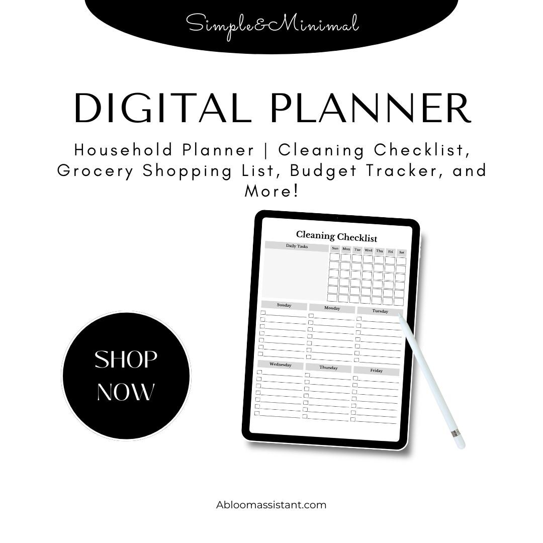 Household Planner Home Organizer Planner for Household Tasks Household ...