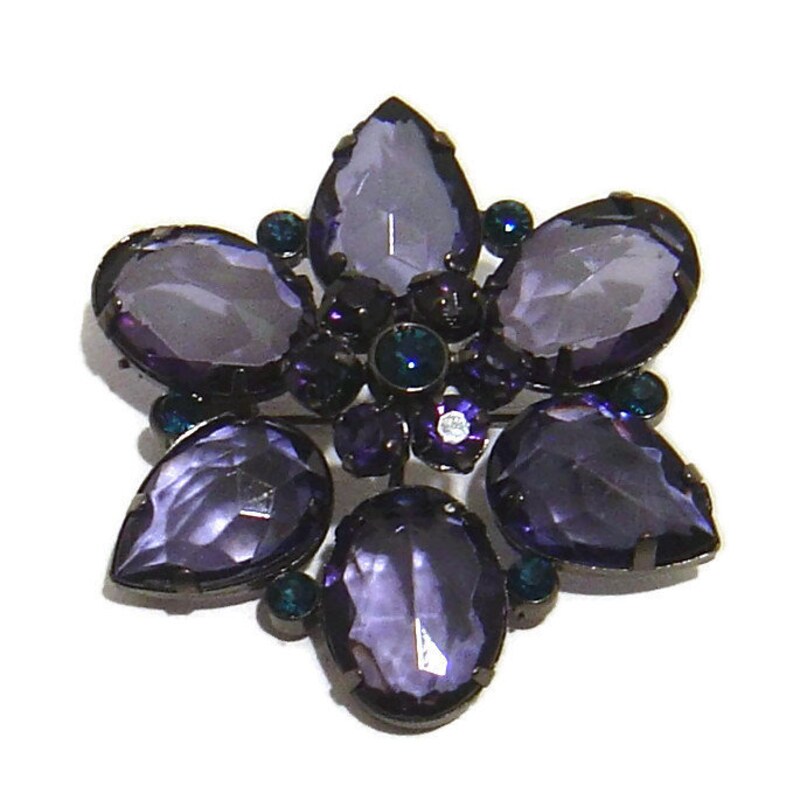 Purple Brooch - Etsy