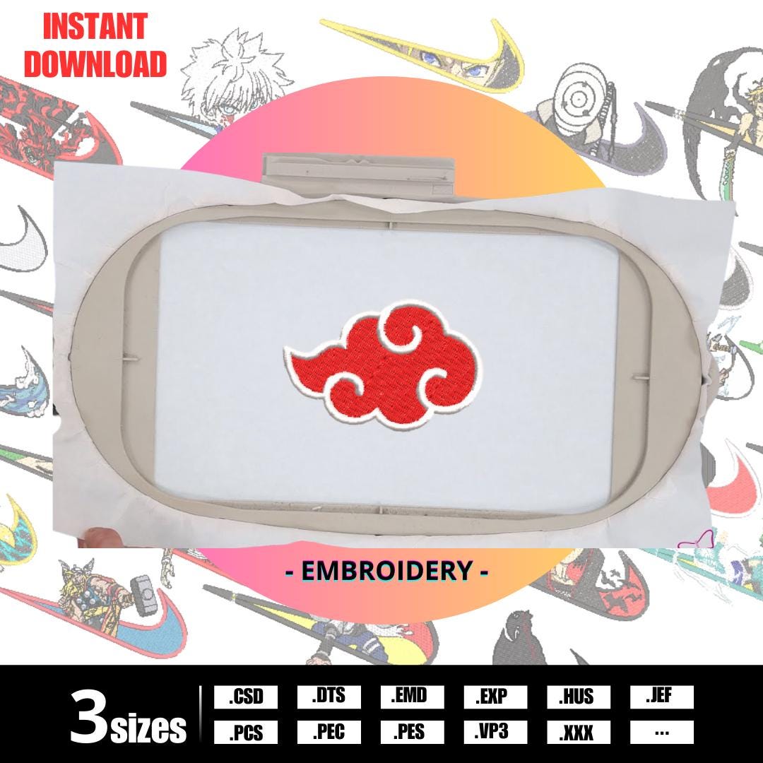 Akatsuki Logo Embroidery File for Embroidery Machines - Etsy