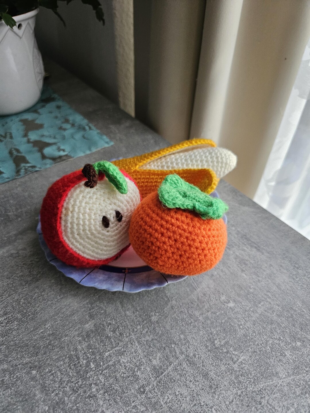 Crocheted Fruits in Original Size - Etsy