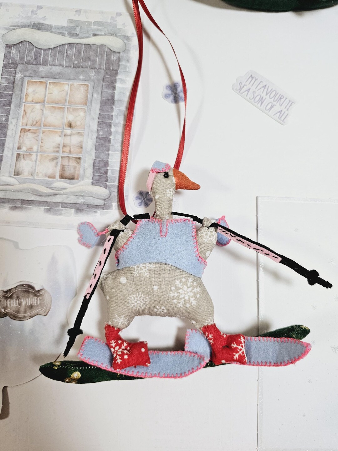Rag Doll Goose Decorative Figure to Hang - Etsy