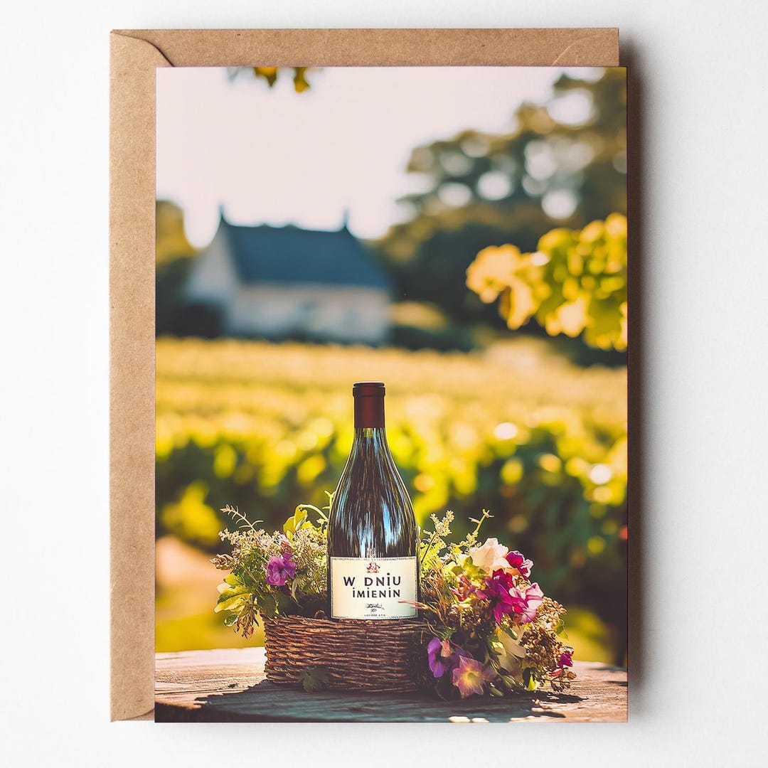 Polish Name Day Card: W Dniu Imienin Polska - Kartka Na Imieniny, Blank ...