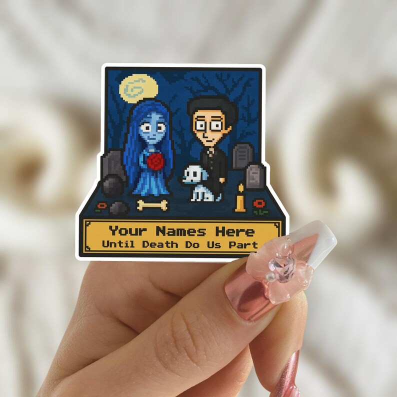 Corpse Bride 3D Diorama Anniversary Gothic Wedding Valentine's Day Gift ...