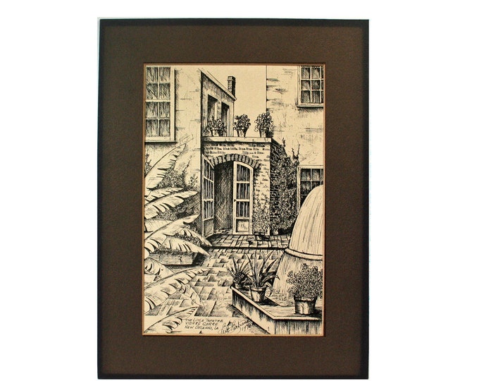 Bert Bertrand Art Print, the Little Theatre, New Orleans Artist ...