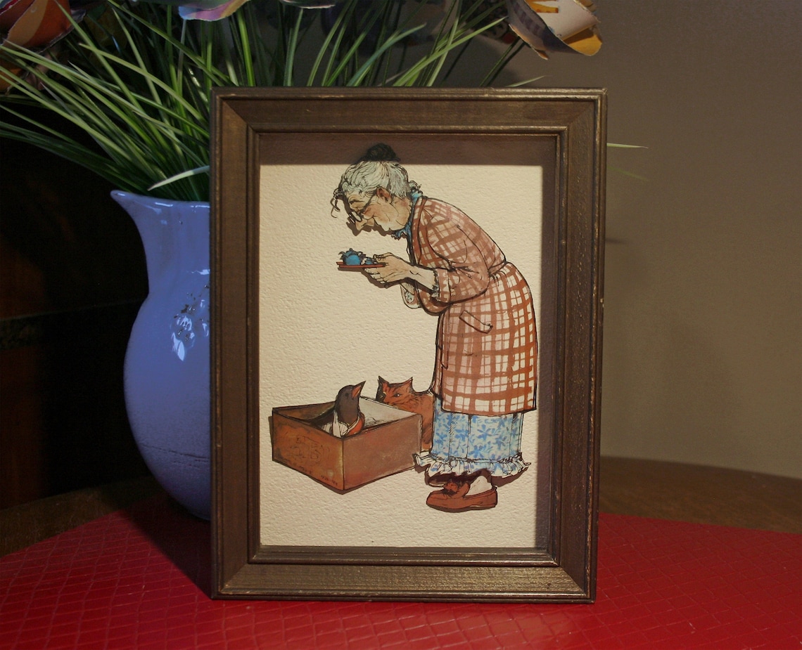 3D Paper Art Shadow Box Diorama Scene 3D Cut Paper Retro | Etsy