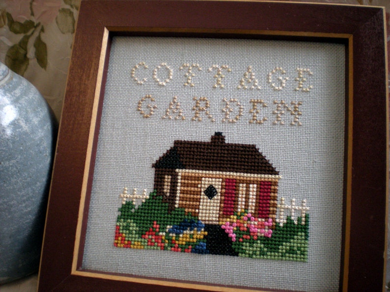Cross Stitch Pattern Cottage Garden Quaint Little House and - Etsy