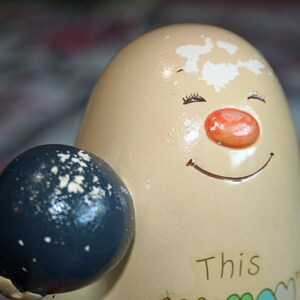 Human Bean Bank, Bowler Money Bank, Bean Shaped, Vintage Collectible ...