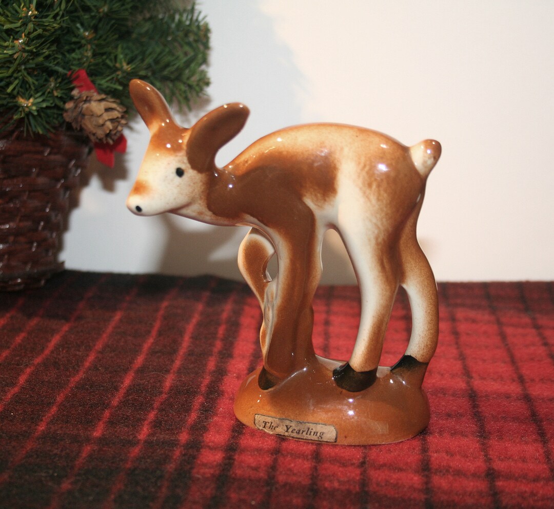 Vintage Deer Figurine, California Pottery, the Yearling, Handpainted ...