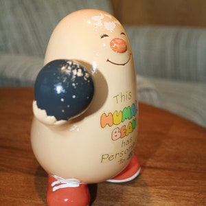 Human Bean Bank, Bowler Money Bank, Bean Shaped, Vintage Collectible ...