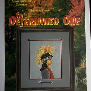 Cross Stitch Pattern, Physical Pattern, Native American Child, Indian ...